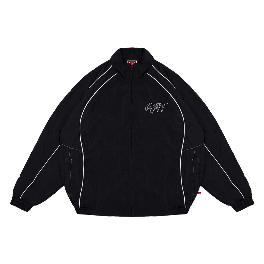 GRDT - Blackened Tracksuit Jacket Black Nylon Jacket for Men | Shopee ...
