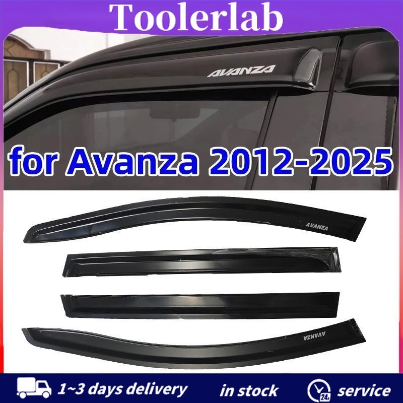 Window Door Rain Visor for Toyota Avanza 2012 to 2025 Black High ...