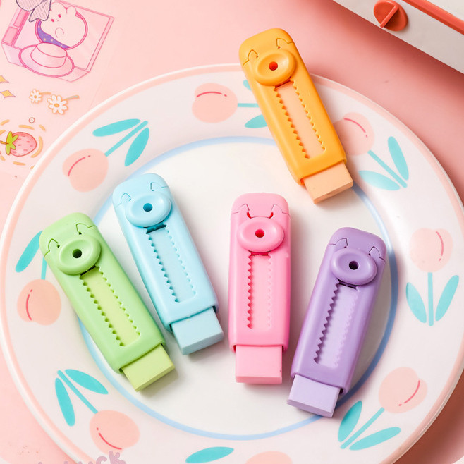MECHANIC SLIDE PENCIL ERASER CAN BE PRACTICEED AESTHETIC COLOR LENGTH ...