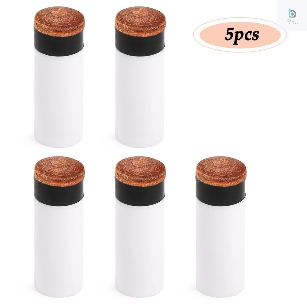 5PCS Pool Cue Tips Hard Plastic Cue Stick Ferrules Billiard Cue Head ...