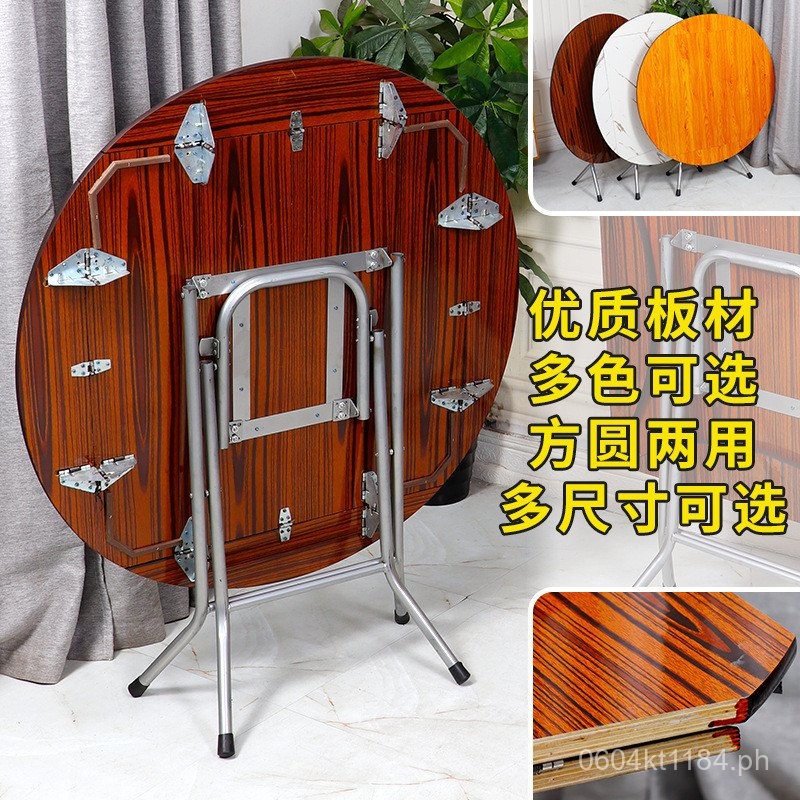 Folding Dining Table Large Round Table Square Table Dining Table Simple ...