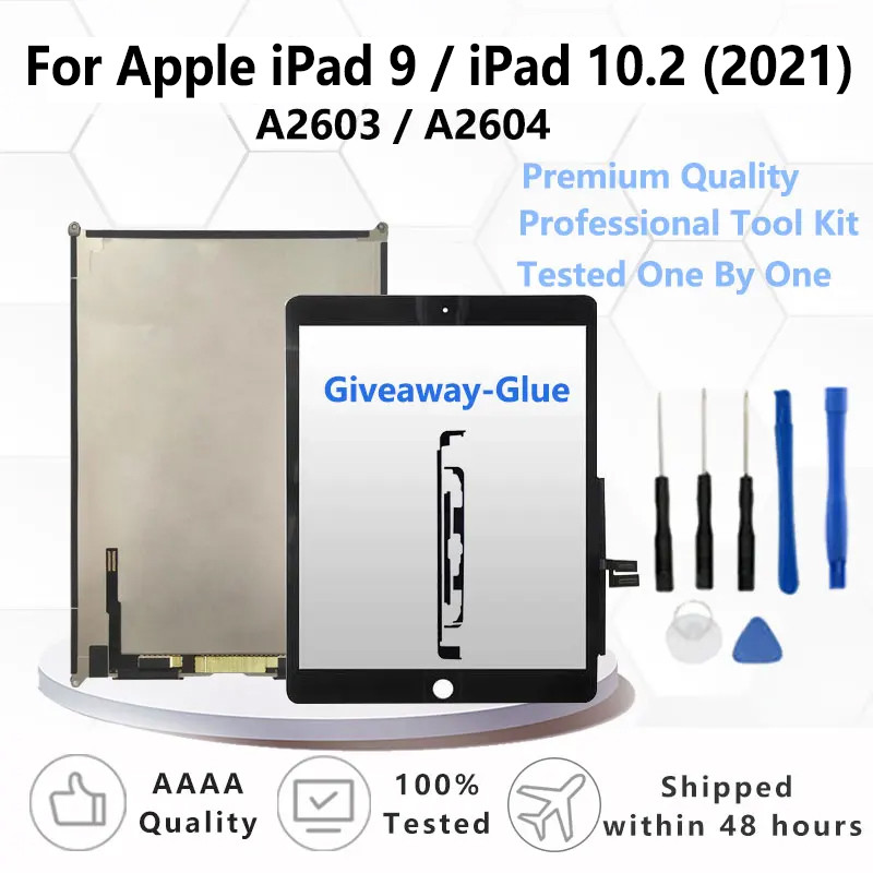 10.2"For Apple iPad 9 / iPad 10.2 (2021) Touch Screen Digitizer Glass ...