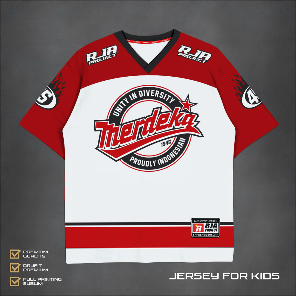 Merdeka 1945 Oversize Children's Shirt | Unity in Diversity Jersey ...