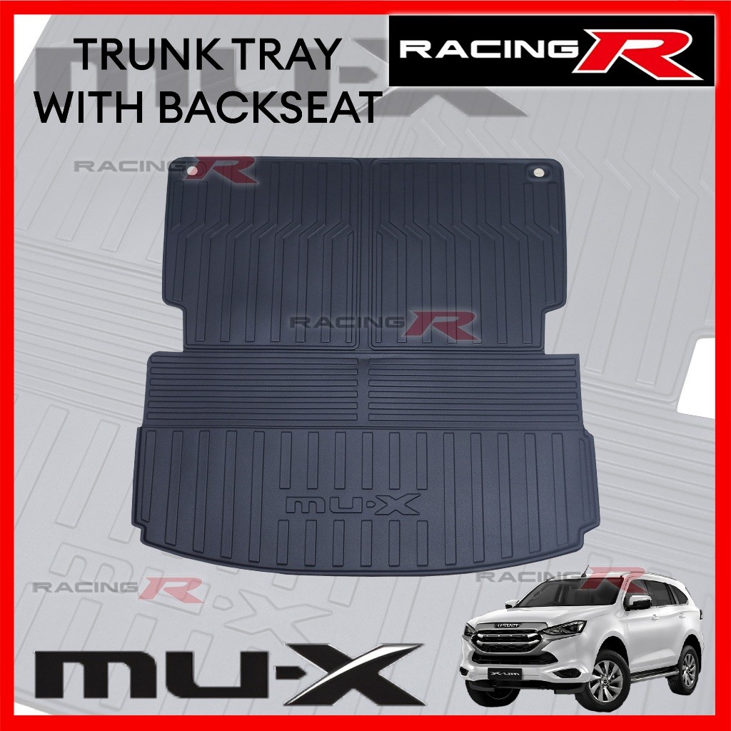 Isuzu MU-X MUX 2021 to 2025 Bendable Full Cargo Trunk Tray with Backseat PREMIUM MATERIAL ...