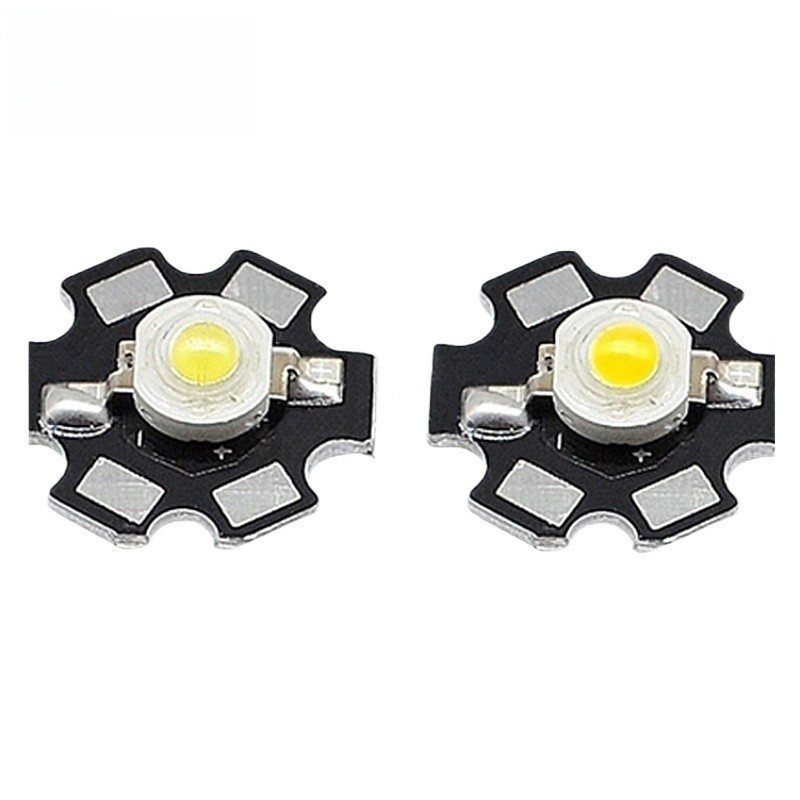 10pcs 1W 3W 5W High Power LED Beads Full Spectrum Pure White With 20mm ...