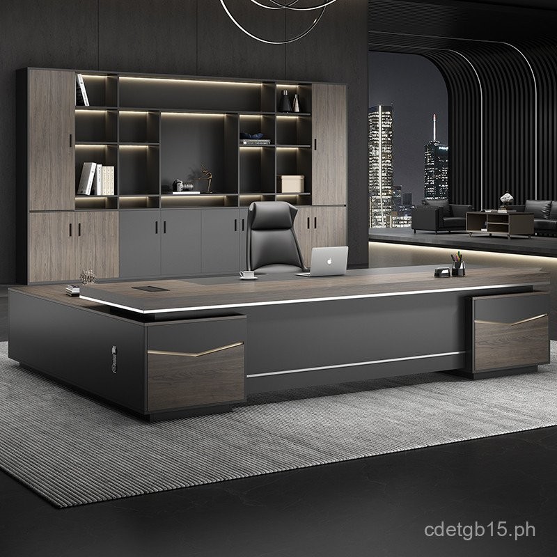 Office Desk Boss Desk Chair Set Minimalist Modern Light Luxury Manager ...