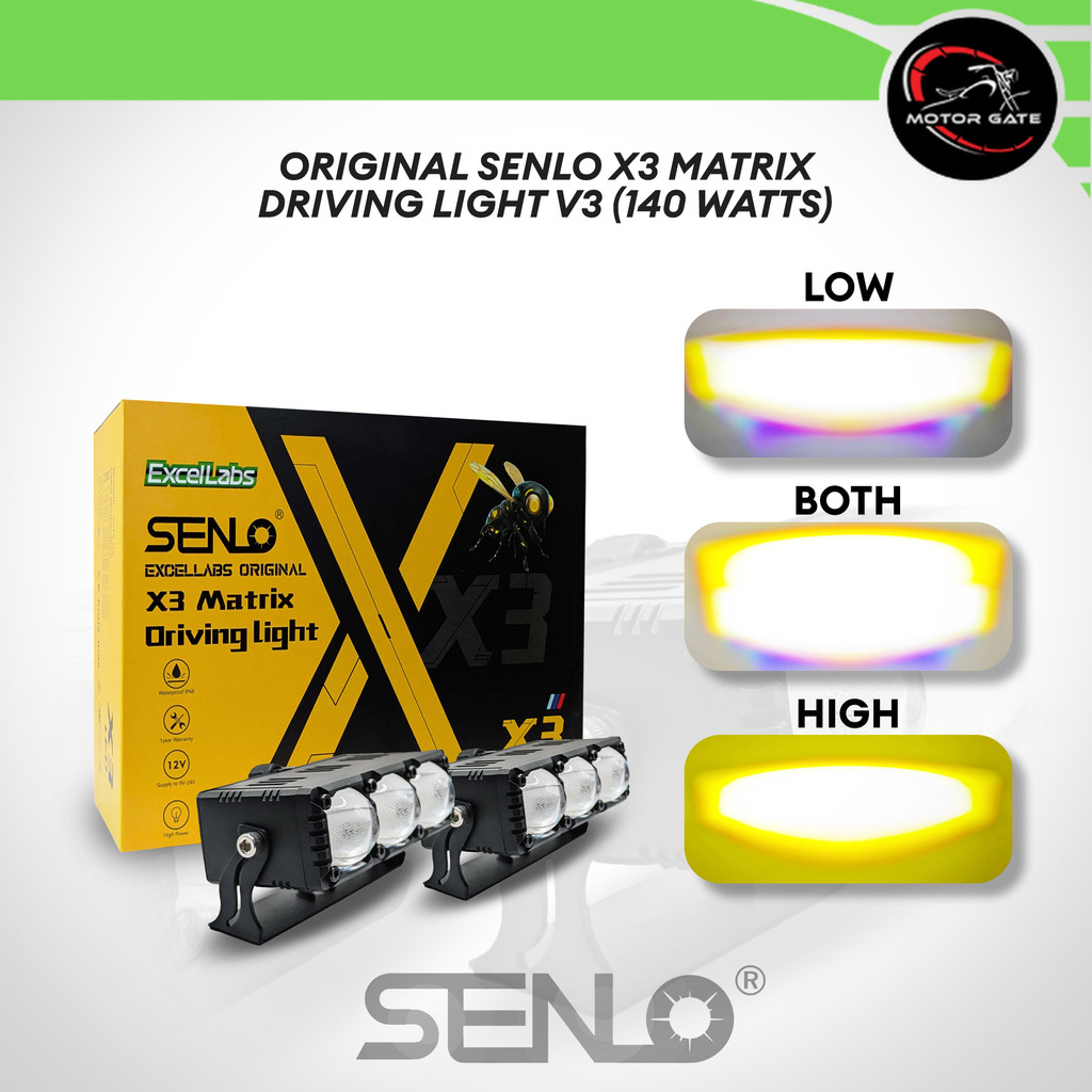 Original Senlo X3 Premium Mini Driving Light 140W Lighting Power ( 6 ...