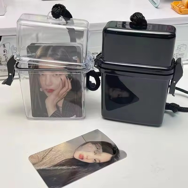 Hot 3 inch Po rtable Waterproof Kpop Photocards Toploader Collect Box ...