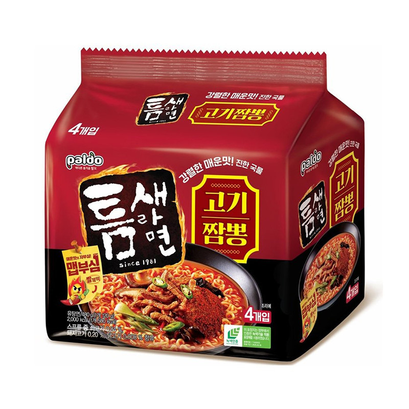 PALDO Teumsae Ramen Meat Jjamppong (120g x 4 packs) | Shopee Philippines