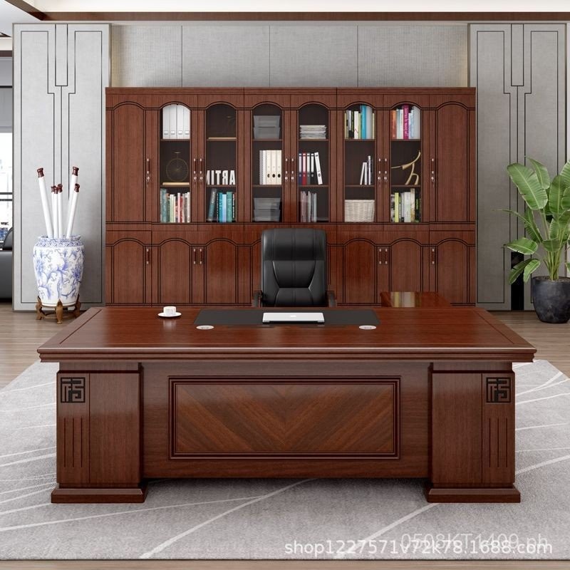 Single Large Desk Set Combination Office Desk Work Desk Chinese Style ...
