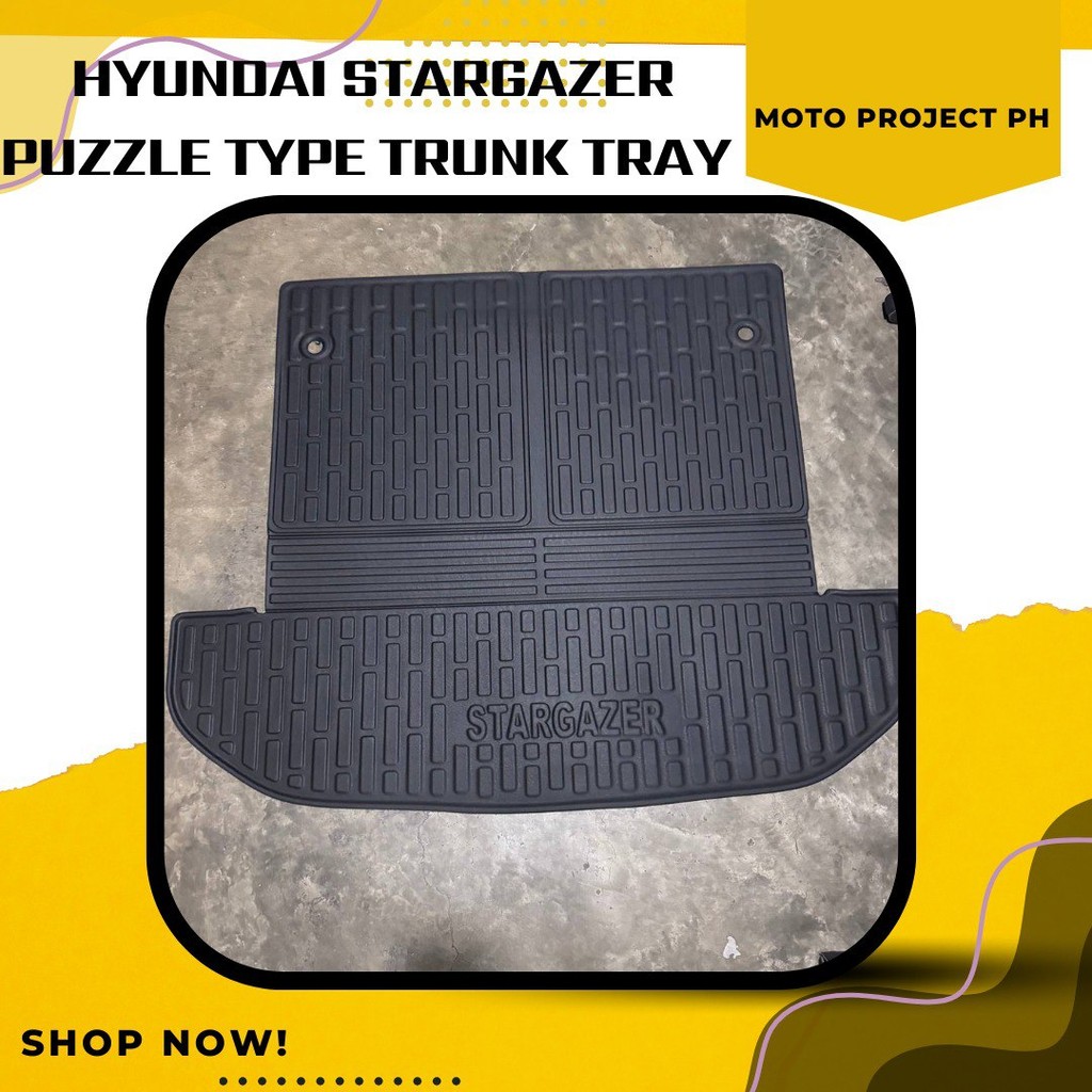Hyundai stargazer puzzle type trunk tray | Shopee Philippines