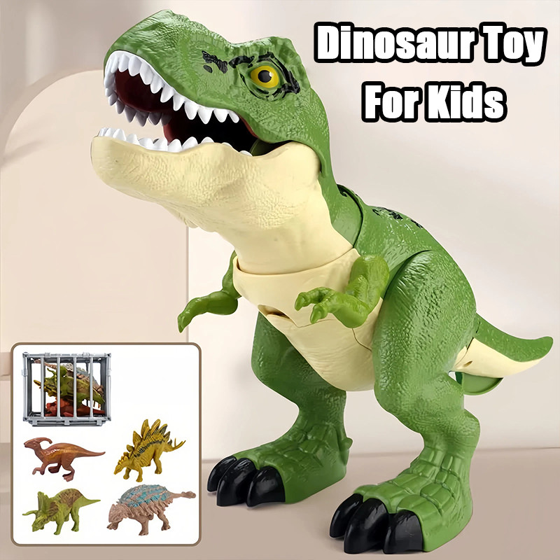 Large Swallowing Dinosaur Toy Animal Swing with Sound Joints Movable ...