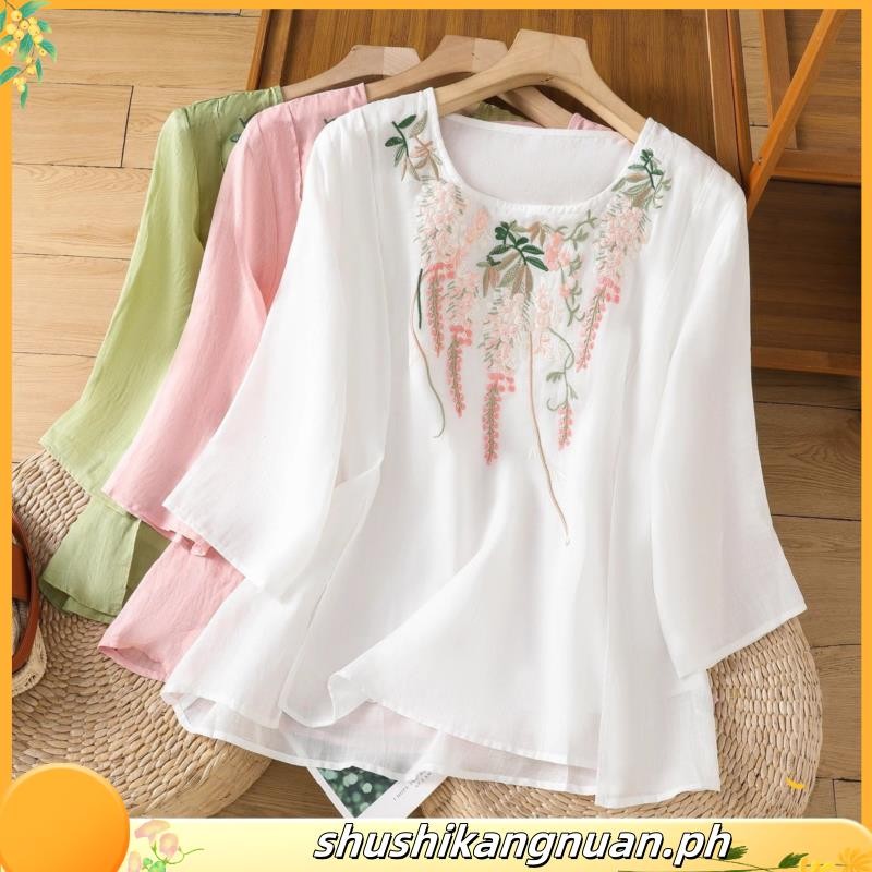 ethnic filipiniana blouse for women modern asian inspired attire plus ...