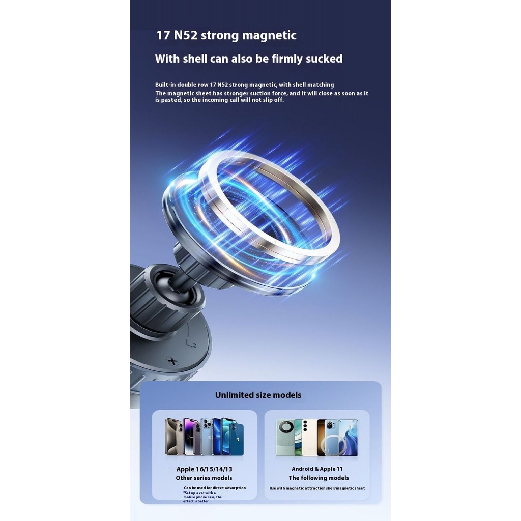 Vacuum Magnetic Suction Cup Folding Swivel Stand Double-sided Suction ...
