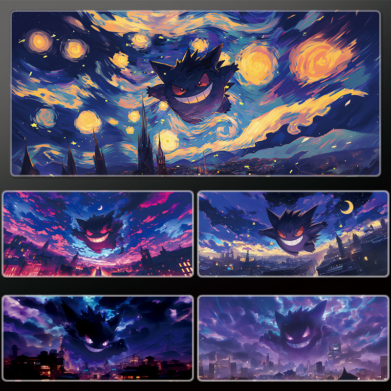 Gengar Mouse Pad Large Anime Pokémon Creative Cartoon Laptop Keyboard ...