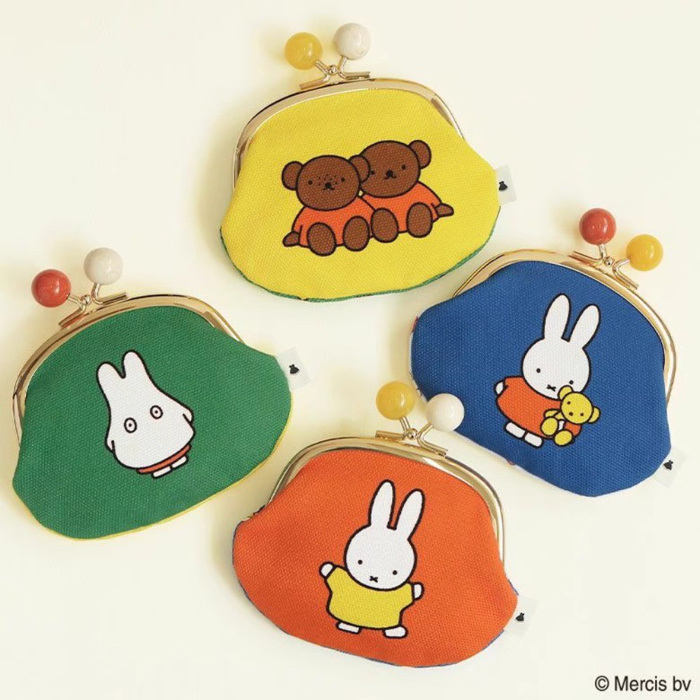 Miffy Rabbit Coin Purse Cartoon Mouth Gold Bag Lipstick Earphone ...
