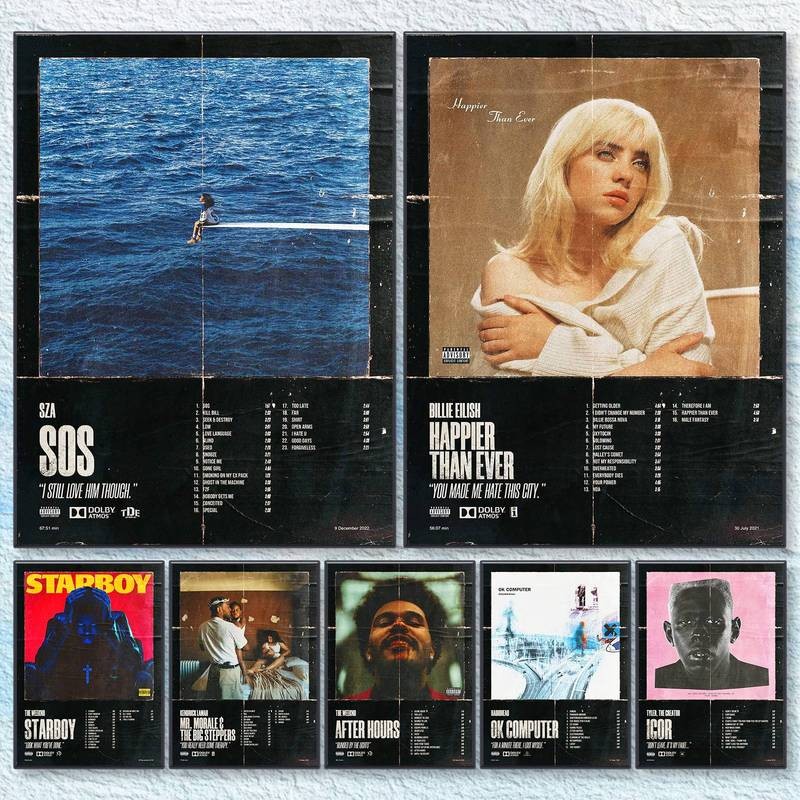 Impressive SZA SOS Album Cover, no framed, perfectly capturing the ...