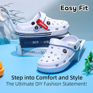 Easyfit Unisex Clogs - Stylish, Charm Holes, EVA Comfort Non-slip ...