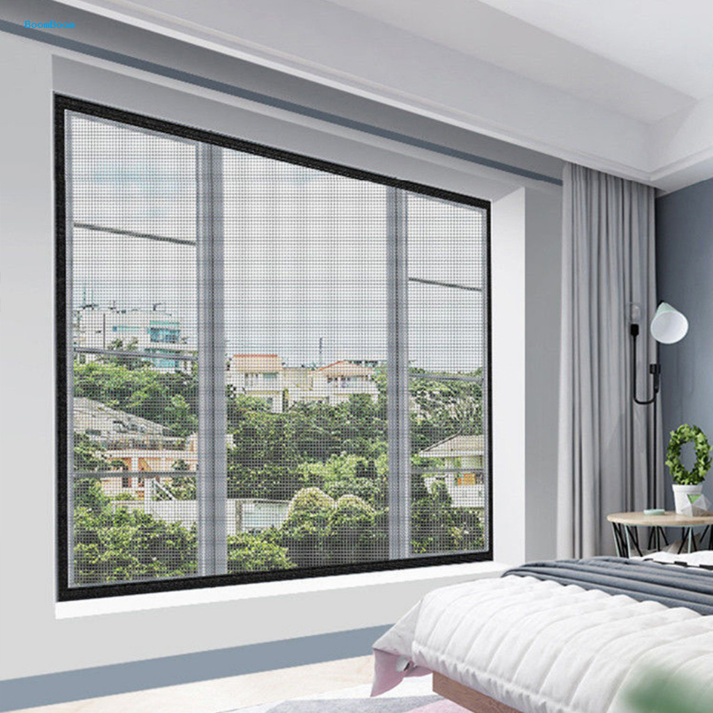 Breathable Mesh Window Screen Quick Installation Window Net Easy Diy ...