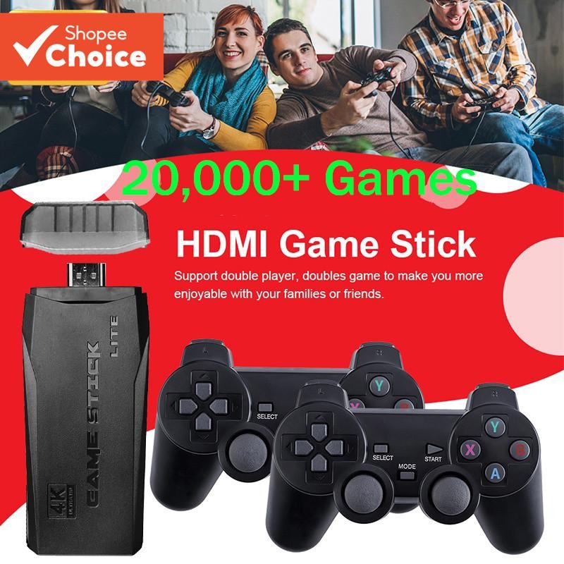 20000+ Games Retro Console Wireless Dual Controller 4K Classic TV Gaming System | Shopee Philippines