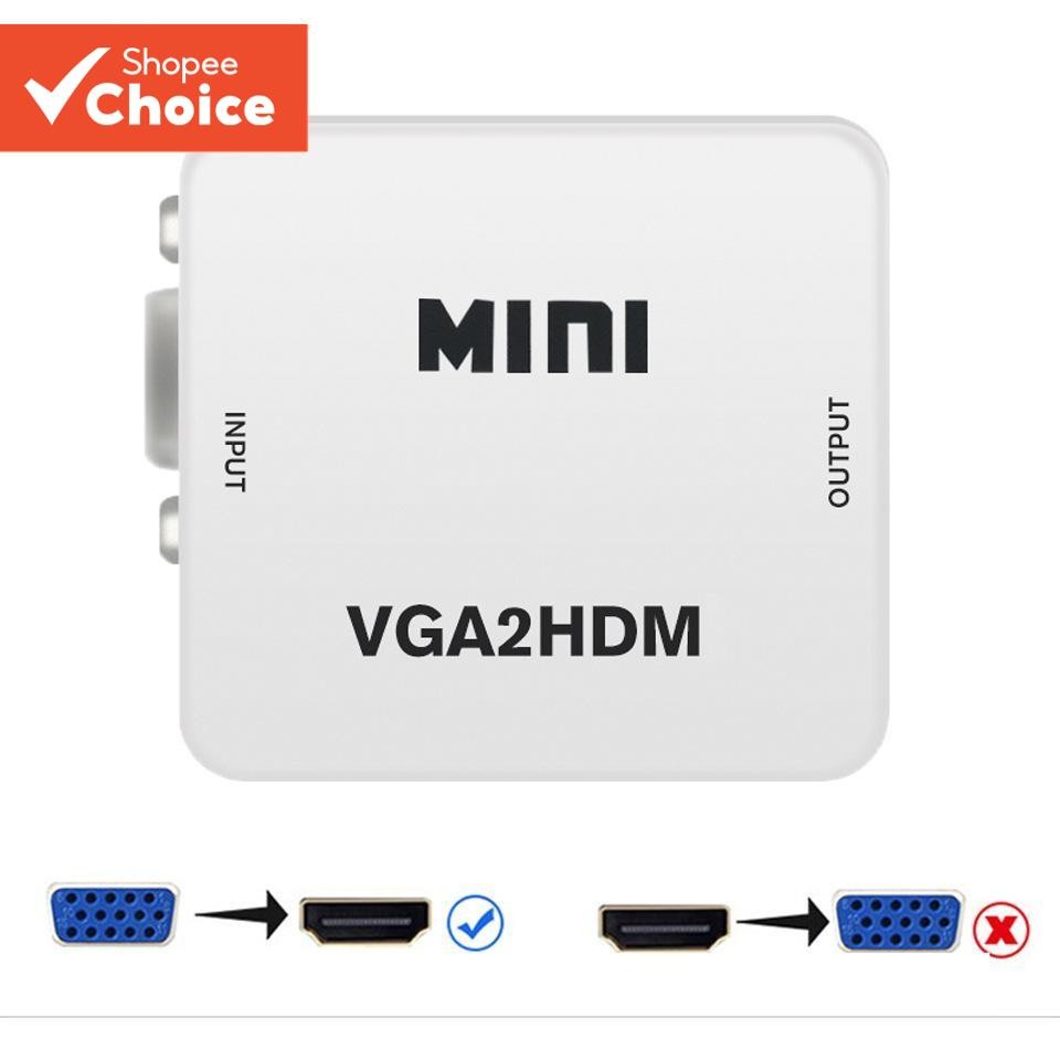 [Shopee Choice] Portable Mini VGA to HDMI-compatible Converter VGA2HDMI ...
