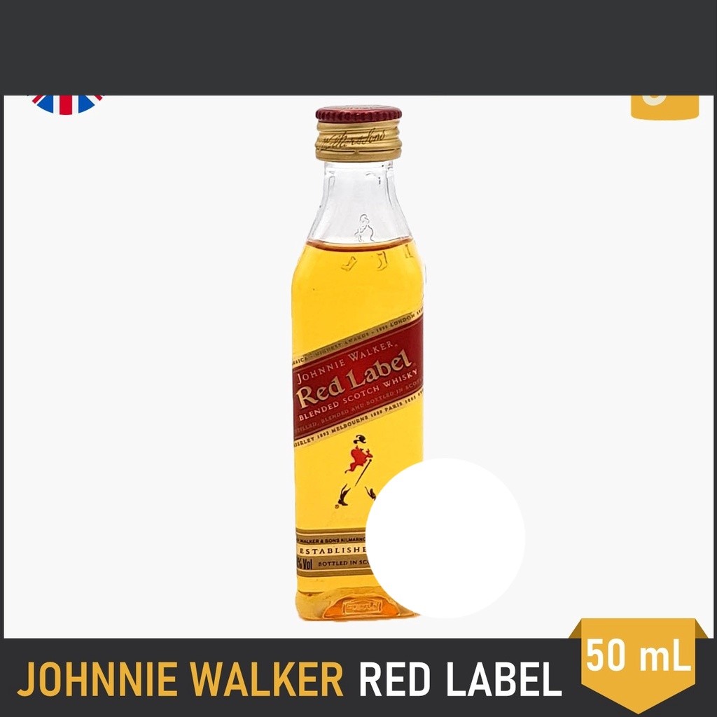 Johnnie Walker Red Label Blended Scotch Whisky Mini 50mL (Plastic ...