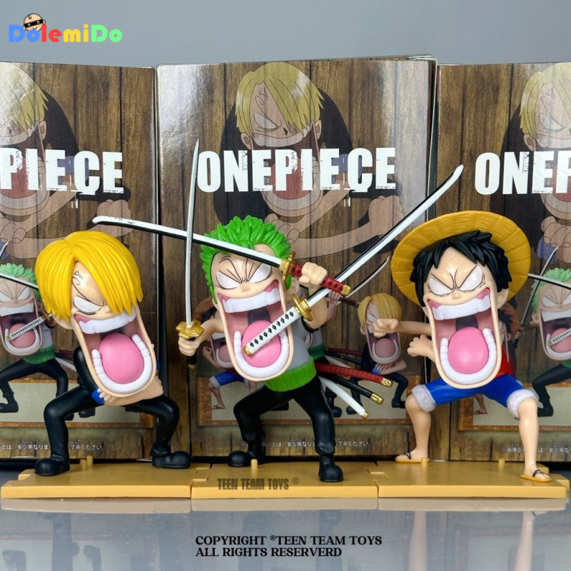 One Piece GK Hunger Trio Shanzhi Sauron Lufei Captain Three Anime Hand ...
