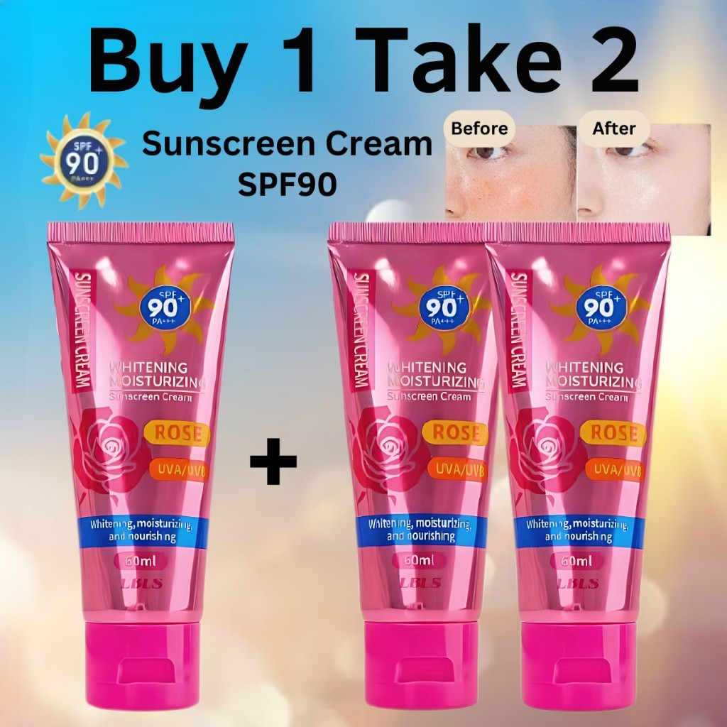 Rose Whitening Sunscreen SPF90 for Facial Skincare - Body Care ...