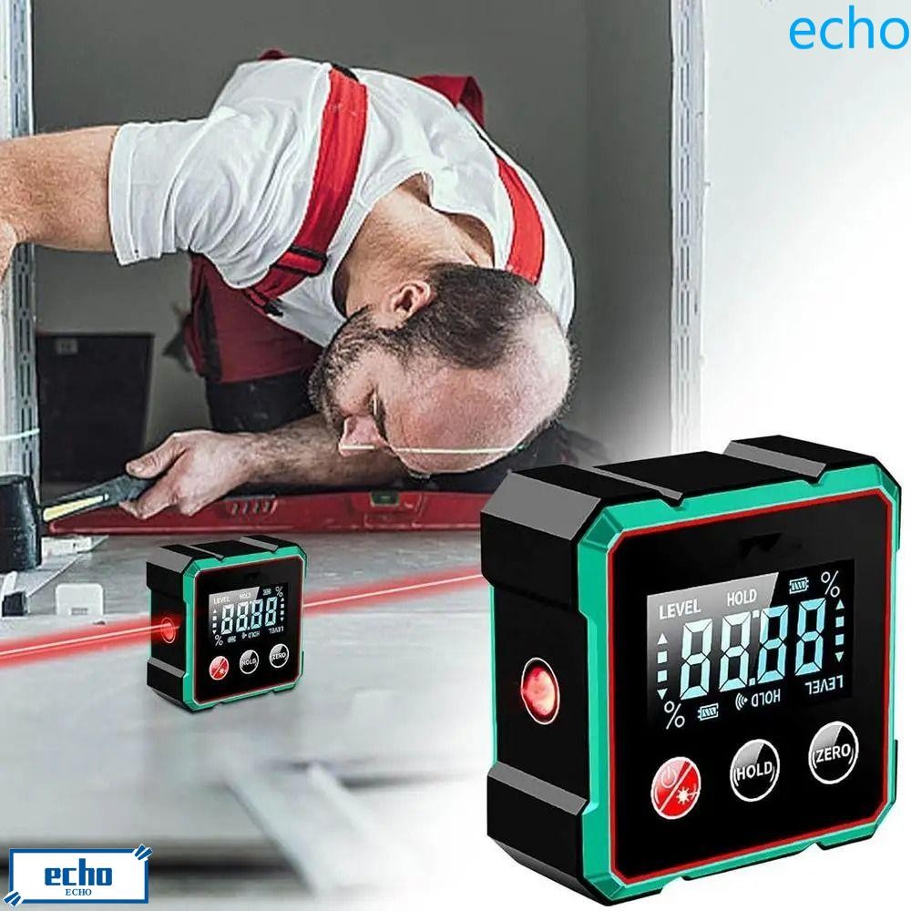 ECHOTHREAD Digital Angle Gauge, Magnetic Laser Gauge Magnetic ...