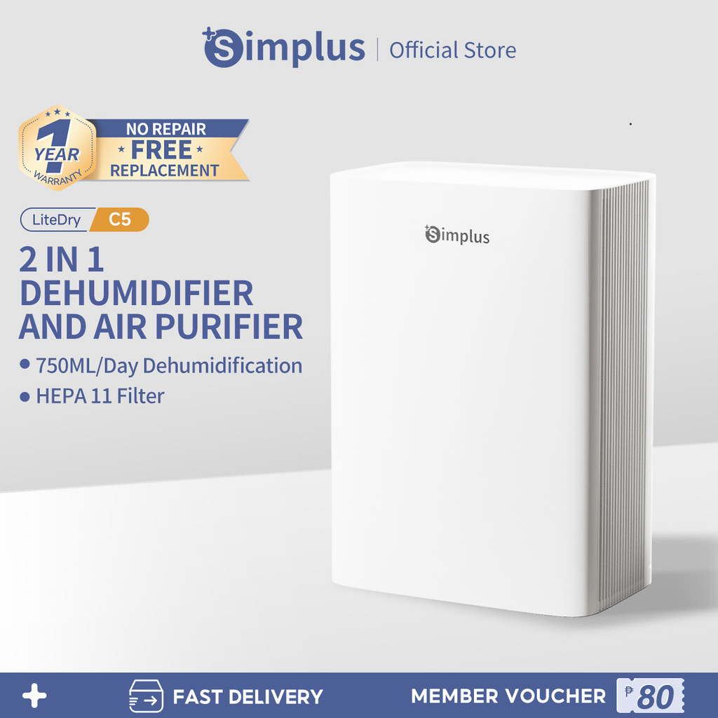 Simplus Electric Dehumidifier & Purifier 2IN1 750ml/Day ...