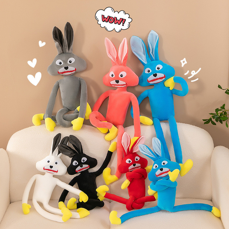 Rainbow Bobby Doll Bobby Rabbit Sausage Monster Doll Plush Toy Huggy ...