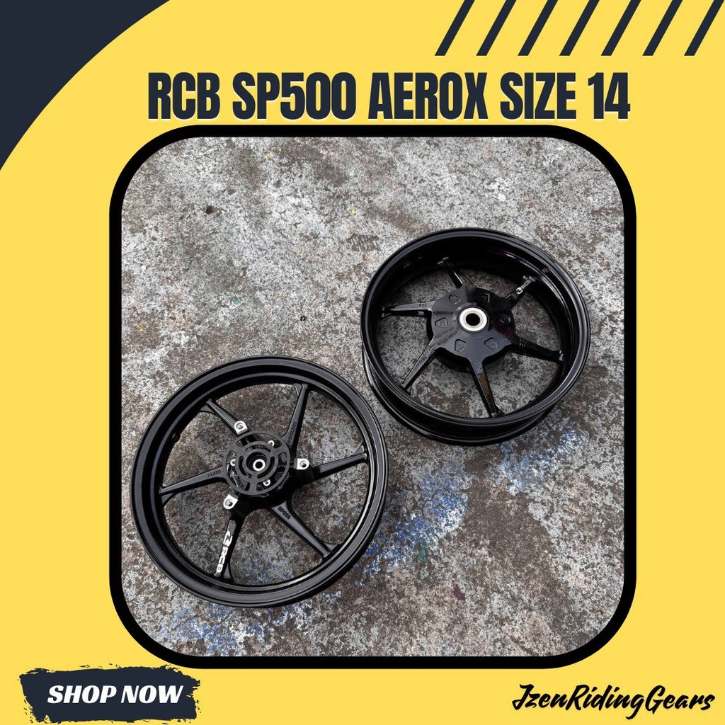 Racing boy RCB SP500 mags wheels for yamaha aerox v1 and v2 | Shopee ...