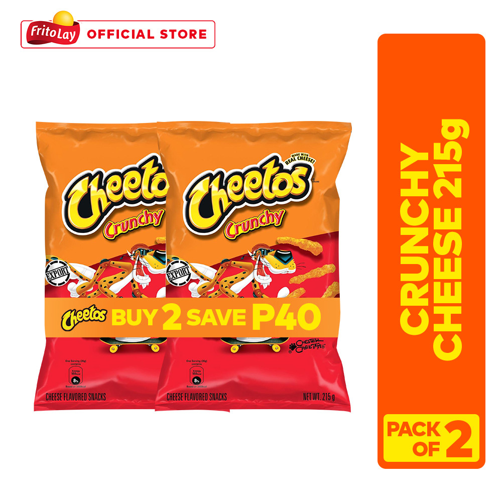Cheetos Crunchy Cheese Flavoured Snack 215g - Buy 2 Save 40 | Shopee ...