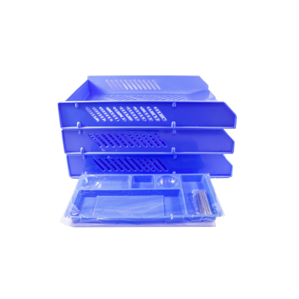 Smart Plastic File Tray with Pen Tray S423 | 3 Layers | Shopee Philippines