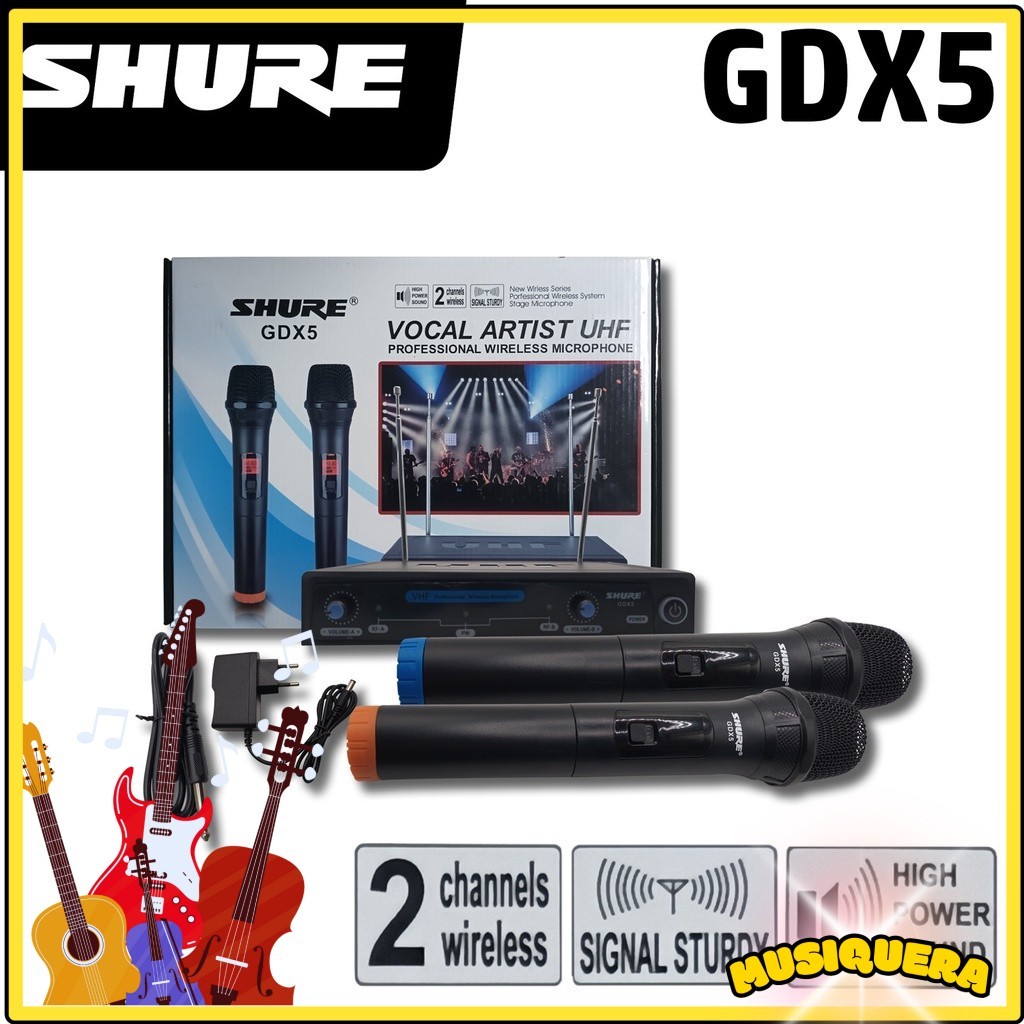 GDX5 Vocal Artist UHF Professional Wireless Microphone (2 Channel ...