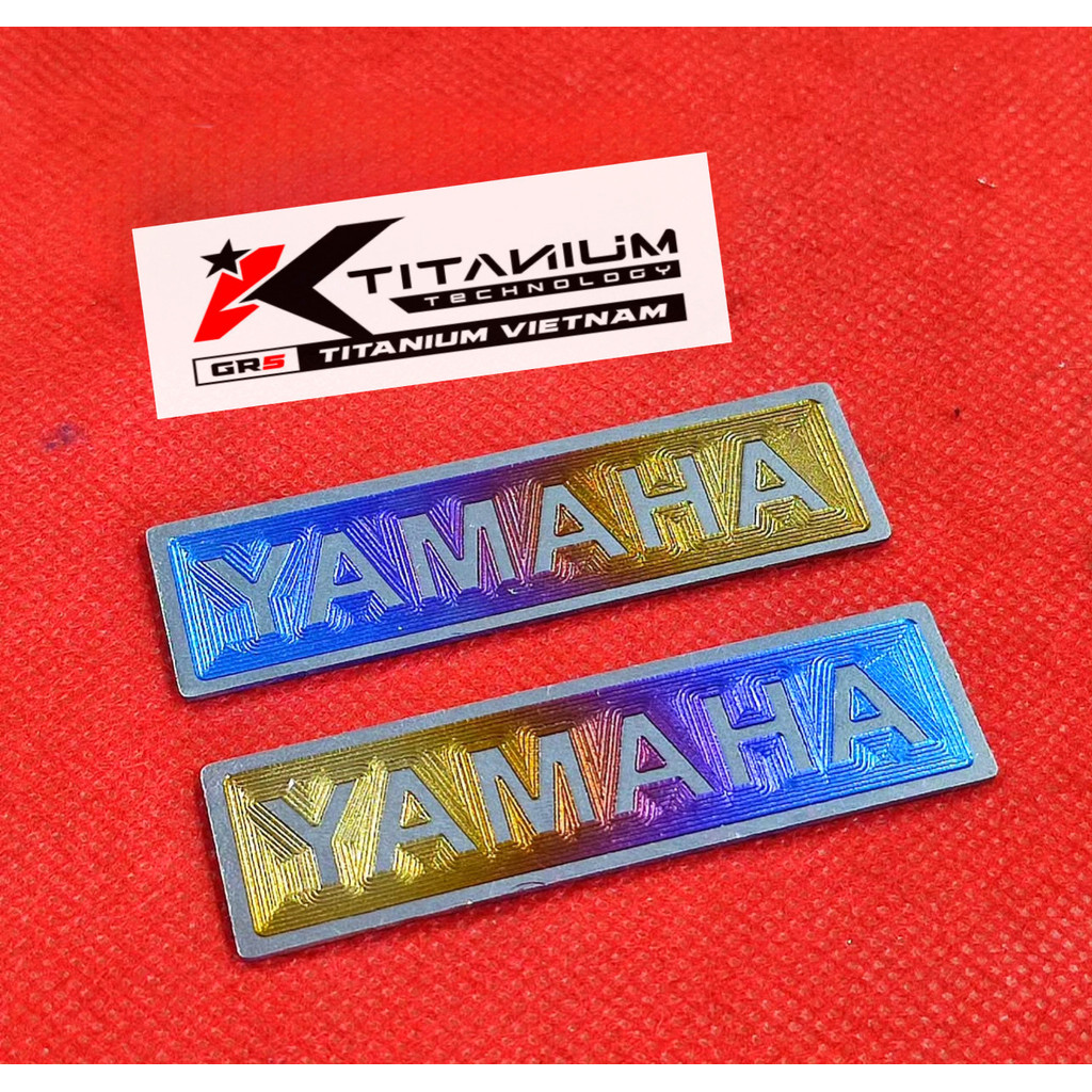 Titanium Emblem Yamaha Titan 5CM Emblem Original Vietnam (1PC) | Shopee ...