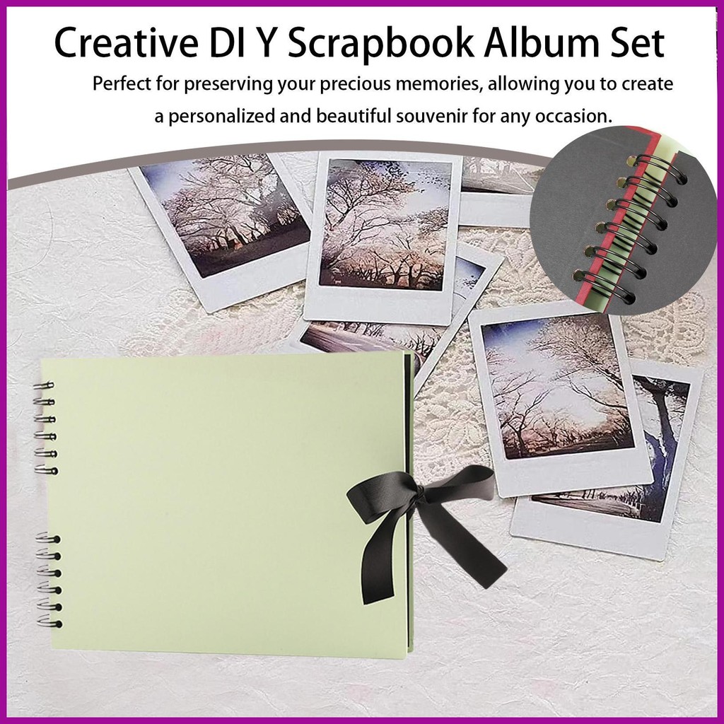 Scrapbook Set Journal Scrap Book Kit Scrapbook Photo Album Kit with ...