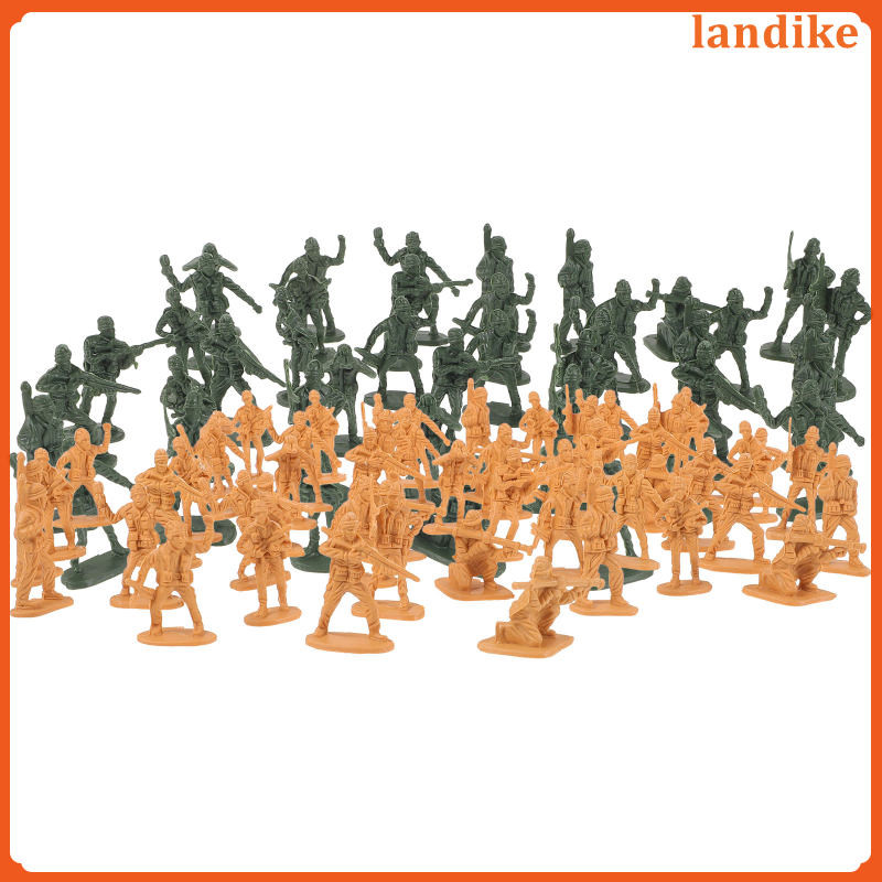 100 Pcs Army Mini Soldier Toys Figurines Decorate Miniatures Tiny ...