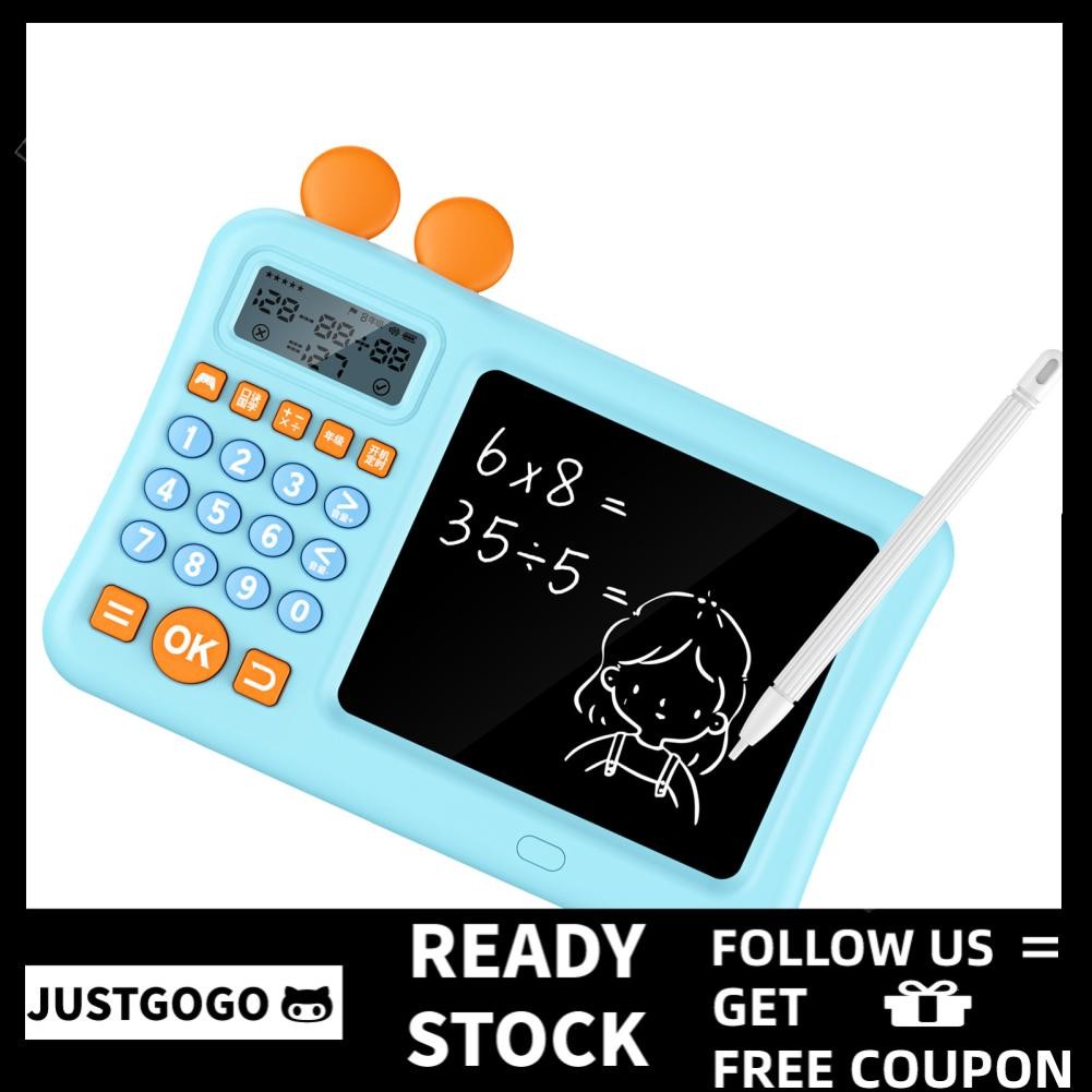 justgogo-ph Kids Calculator with Notepad Voice Prompts Writing Tablet ...