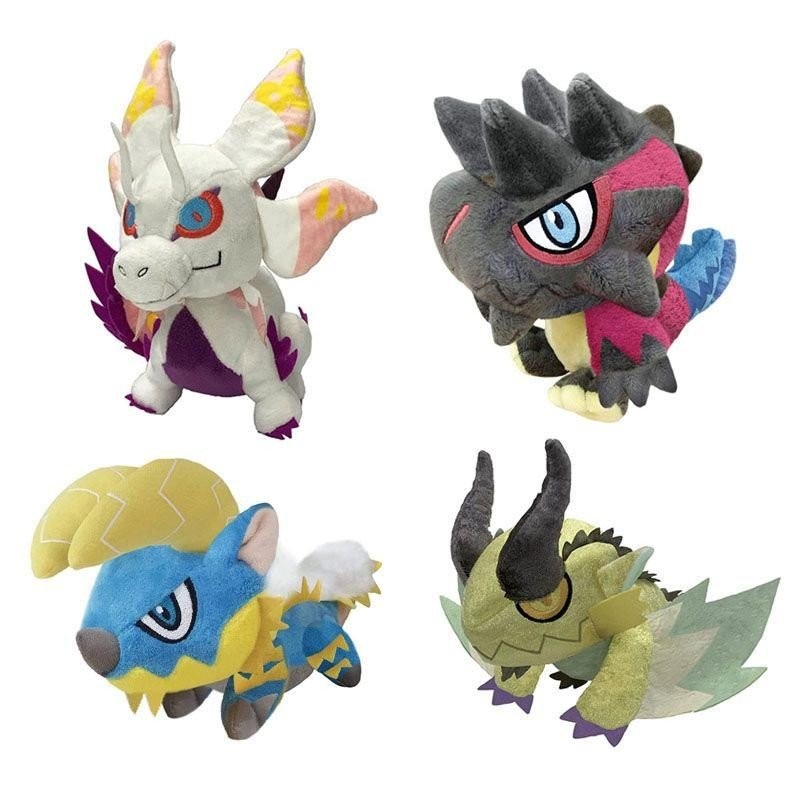 Monster Hunter Plush Puff Dragon Doll Plush Toy Steel Dragon Fire ...