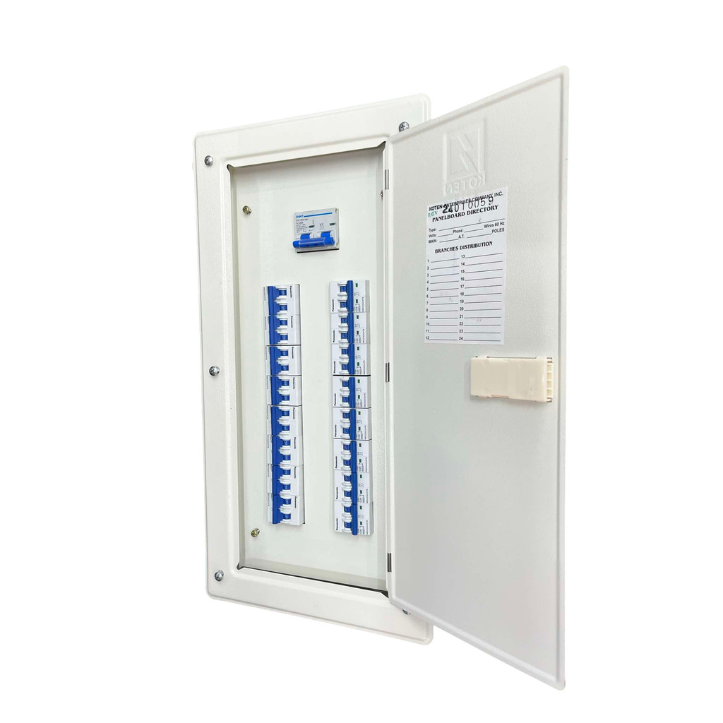 KOTEN Panel Board 100A 2 Pole Main Breaker Chint 220V with 16 Branches ...