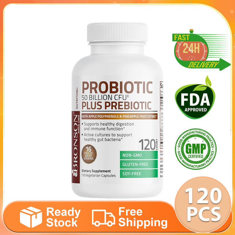 Bronson Probiotic 50 Billion CFU + Helps Balance Intestinal Flora ...