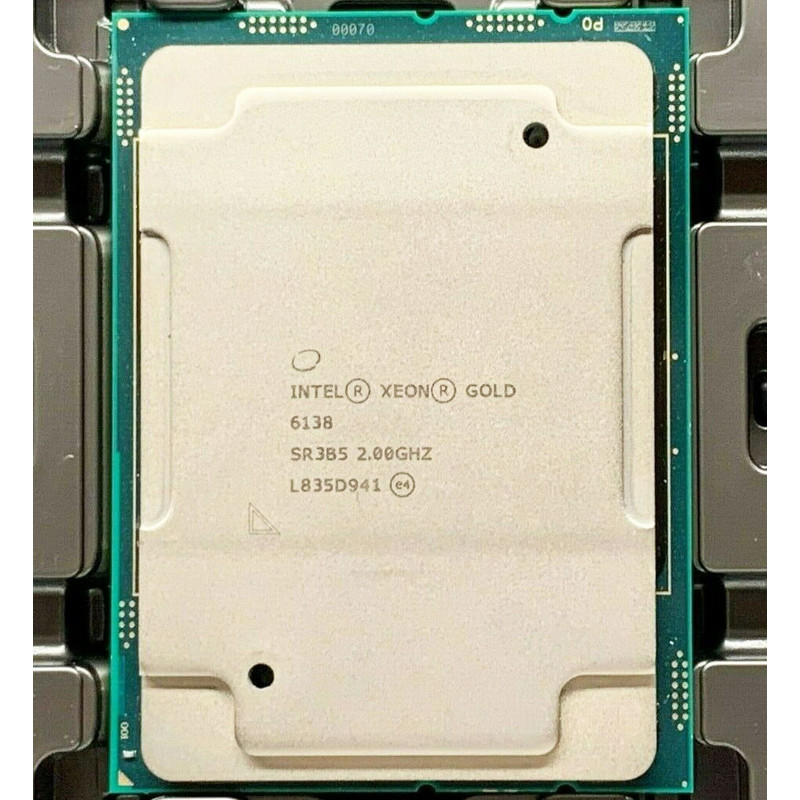 Intel Xeon Gold 6138 2GHz 20 cores 40 threads FCLGA3647 125W cpu ...