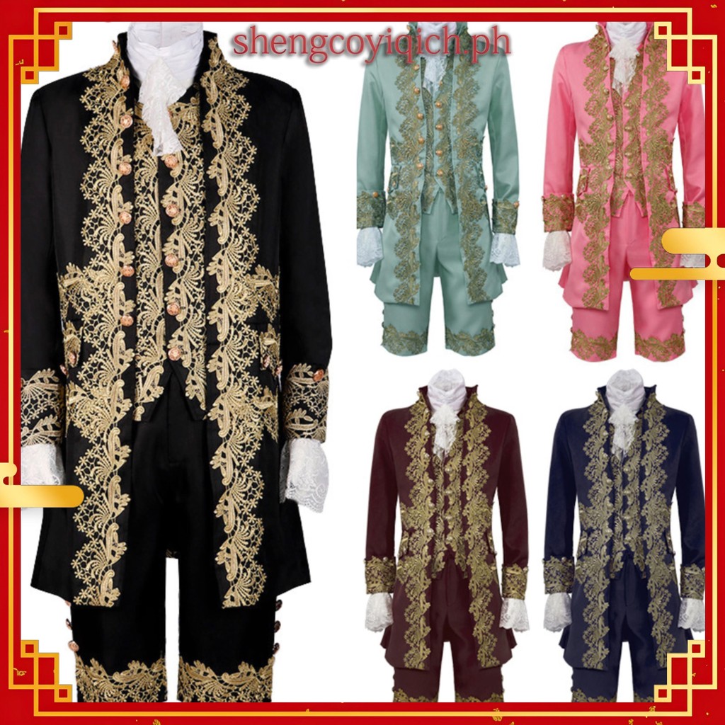 SUPER|Mens British Gentleman Cosplay Suit Victorian Renaissance Tudor ...