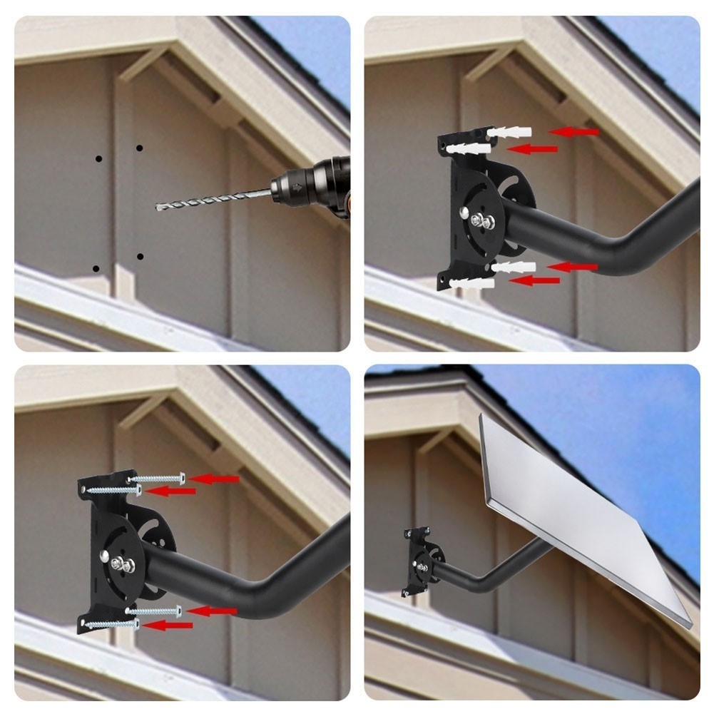 Quick Shipping】Adapter Roof Wall Mount Wall Installed Connect Rod Mount ...