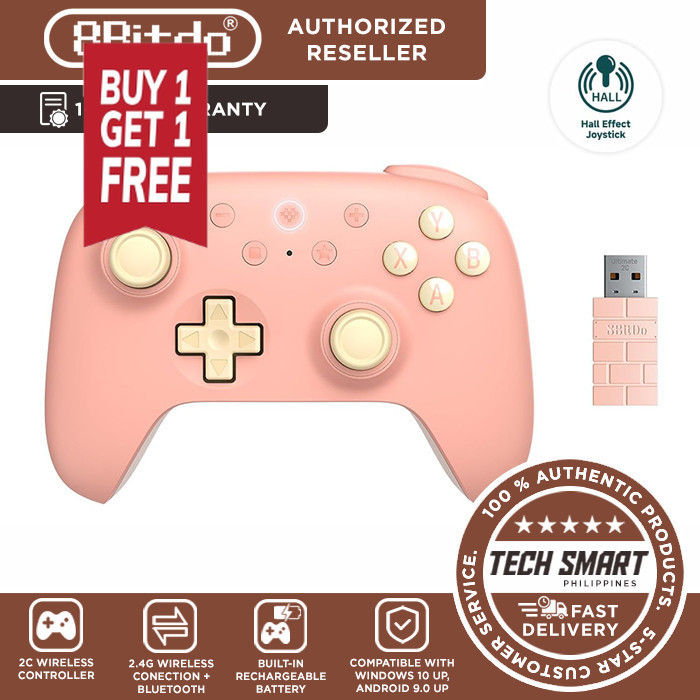 8Bitdo Ultimate 2C Wireless Controller for Windows PC and Android, Hall ...