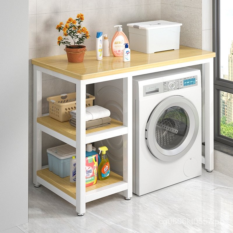 Balcony Drum Washing Machine Bathroom Floor Storage Table Cabinet Shelf ...