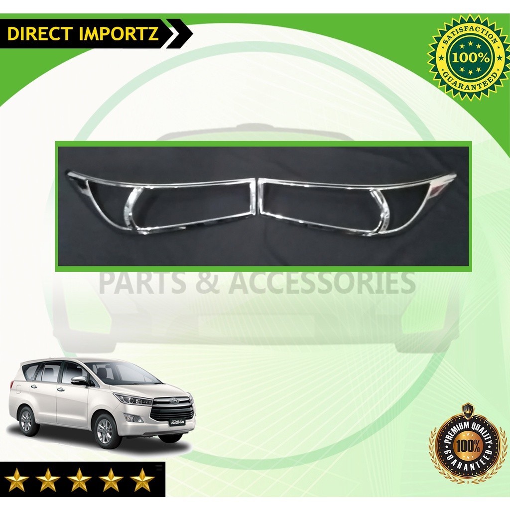 Toyota Innova 2016 to 2025 Headlight cover chrome V2 2017 2018 2019 ...