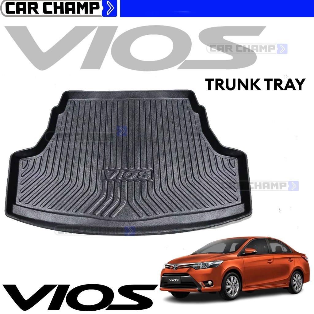 Toyota Vios 2014 to 2018 Rear Cargo Trunk Tray Thailand Quality ( Car ...