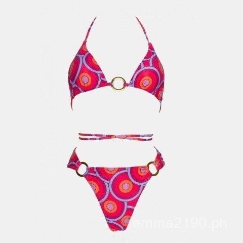 Sexy Hot Girl Bikini Printed Swimsuit Two-Piece Set bijini Swimwear ...
